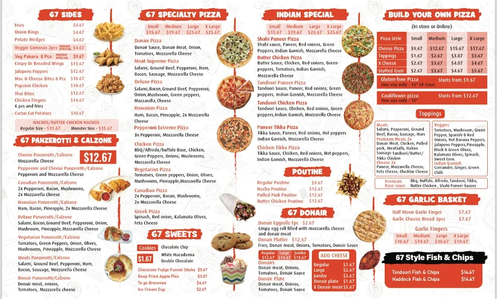 Pizza 67, Glace Bay | Menú, Fotos, Reseñas y Reserva
