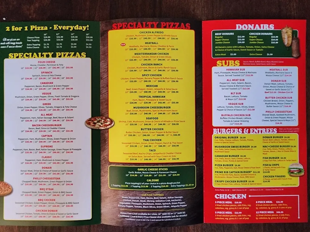 Captain Pizza, Fox Creek | Menu, Photos, Avis & Réservation