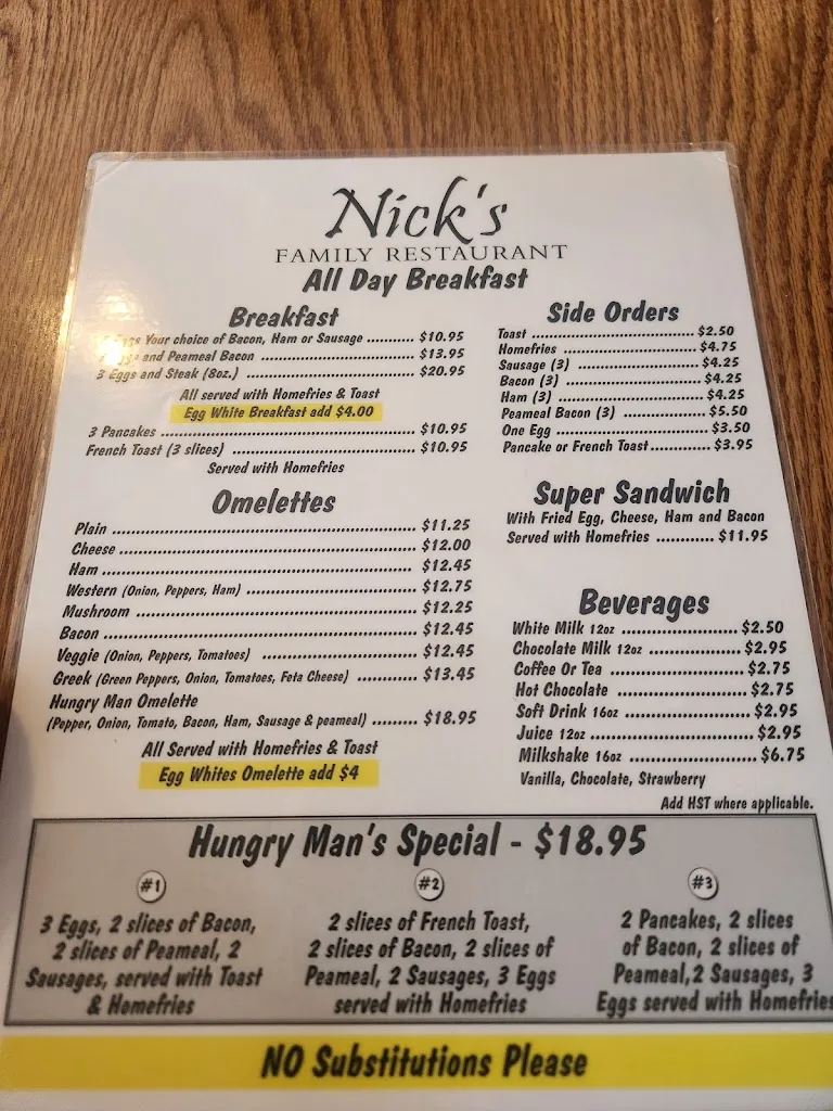 Nicks, Bracebridge | Menú, Fotos, Reseñas y Reserva