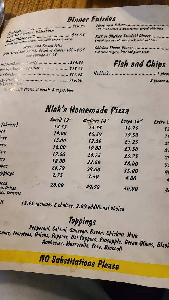 Nicks, Bracebridge | Menú, Fotos, Reseñas y Reserva