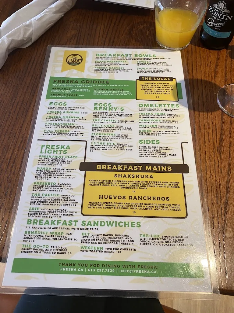 FRESKA Café & Eatery, Carleton Place | Menu, Photos, Avis & Réservation