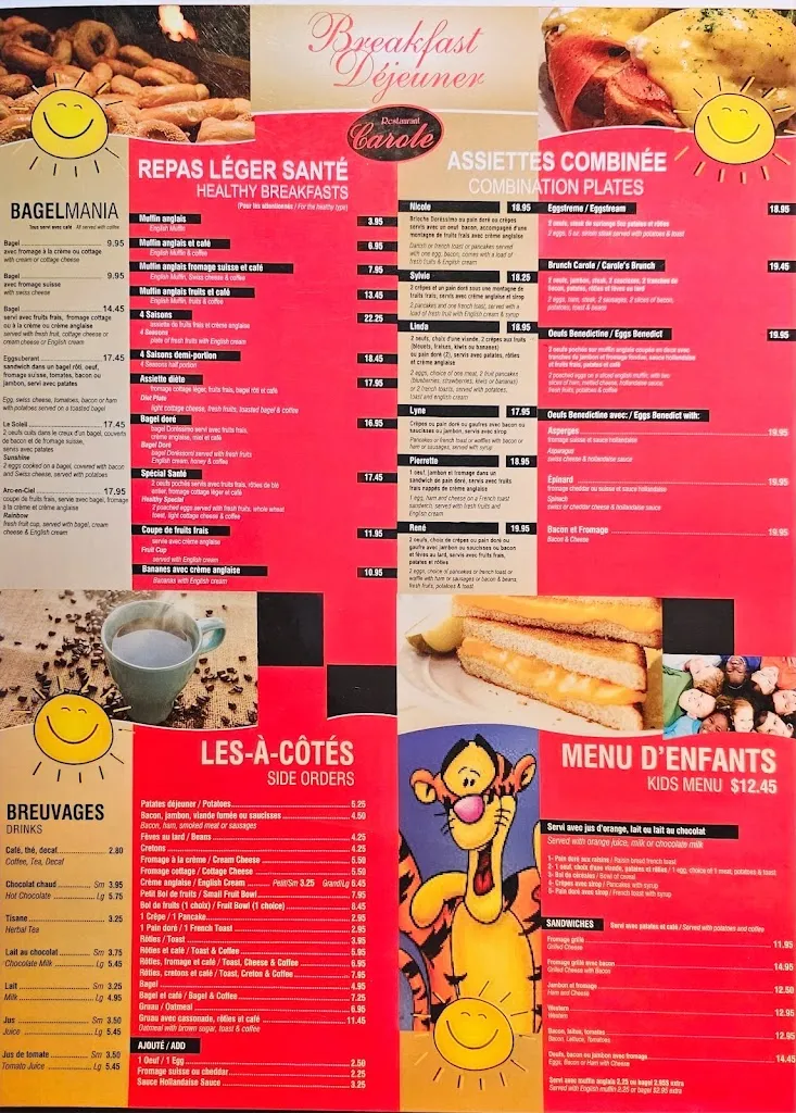 Carole's Restaurant Hawkesbury, Hawkesbury | Menu, Photos, Avis ...