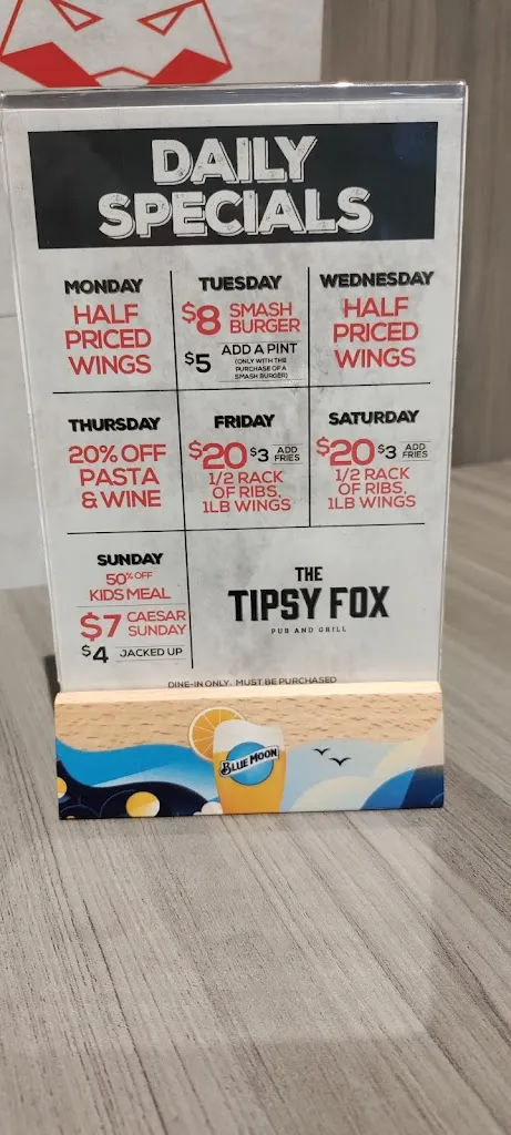 The Tipsy Fox Pub & Grill - Listowel, Listowel | Menu, Photos, Avis ...