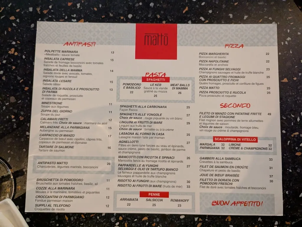 Matto - Lévis, Lévis | Menu, Photos, Avis & Réservation