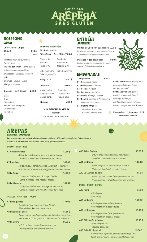Arepera, Mont-Royal | Menu, Photos, Avis & Réservation