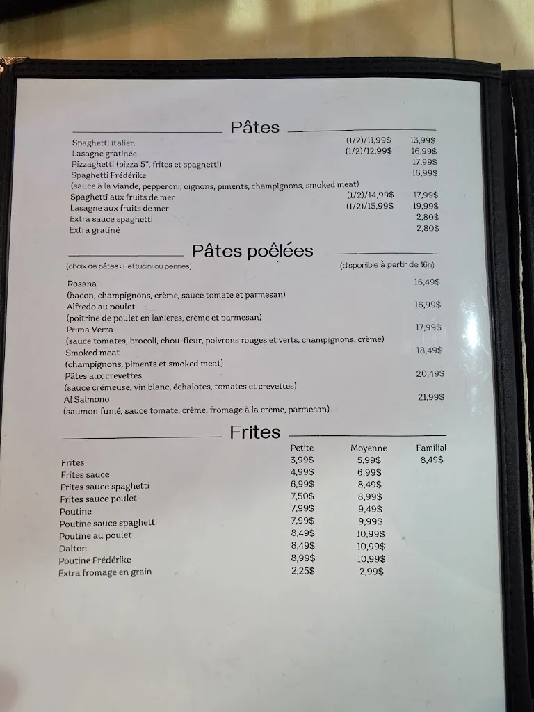 Resto-Bar Le Frédérike, Mont-Joli | Menu, Photos, Avis & Réservation