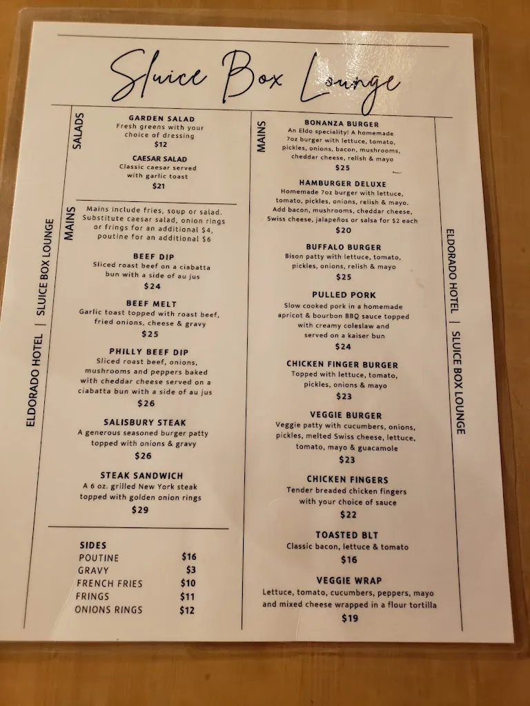 The Sluice Box Lounge - No Minors, Dawson City | Menu, Photos, Avis ...