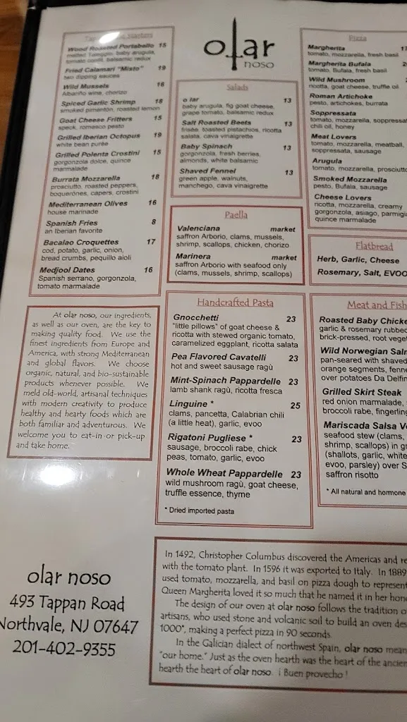 Olar Noso, Northvale, NJ | Menu, Photos, Avis & Réservation