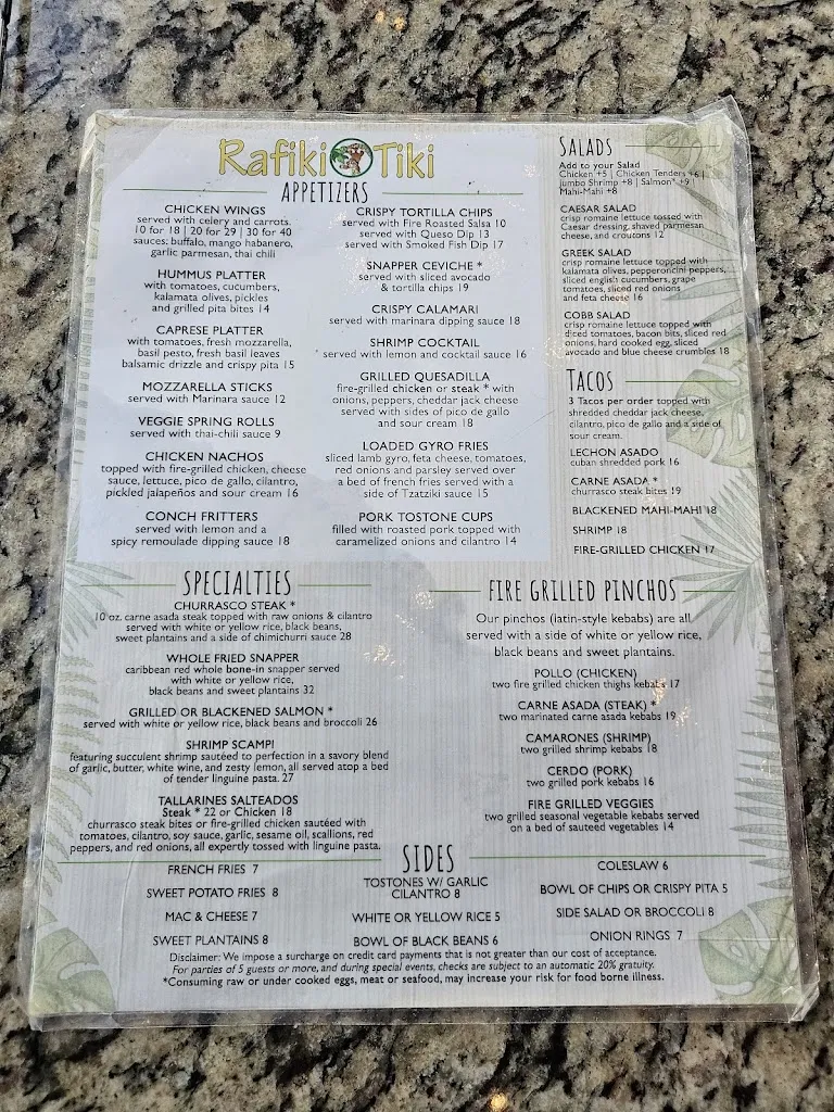 Rafiki Tiki Bar & Grill, Riviera Beach, FL | Menu, Foto, Recensioni e ...